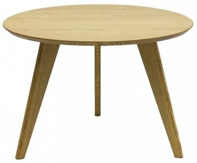 Konferenční stolek K603 ANDY průměr 70 cm, dubový masiv