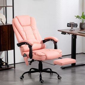 Kancelářská židle Vinsetto se 7bodovou masáží, ergonomická kancelářská židle s funkcí polohování, výškově nastavitelná manažerská židle s dálkovým ov…