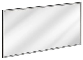 COMAD Koupelnové zrcadlo - ALICE 120, 120 x 65 cm, černá, LED osvětlení