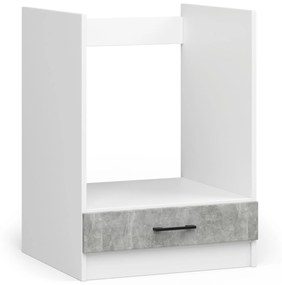 Dolní kuchyňská skříňka Ozara S60KU (bílá + beton). 1071223