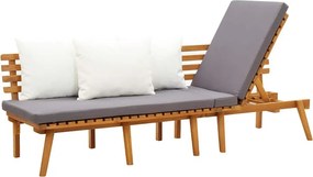 Zahradní denní postel 200x65 cm masivní akáciové dřevo 316263