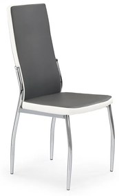 Jídelní židle Emile, šedá / stříbrná