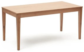 Rozkládací jídelní stůl s deskou v dubovém dekoru v přírodní barvě 80x160 cm Yain – Kave Home