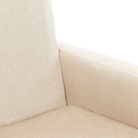 Houpací křeslo krémové textil 329424