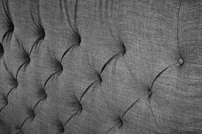 Designová postel Laney Chesterfield 180 x 200 cm šedá