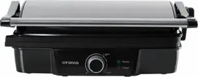 Orava Grillchef černá / Elektrický kontaktní gril / 1800-2100W / 6 pro