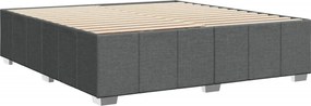 Rám postele bez matrace tmavě šedý 180 x 200 cm textil 3284854