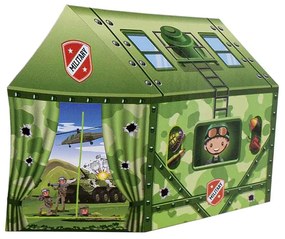 KIK KX7937 Dětský stan Military - zelený