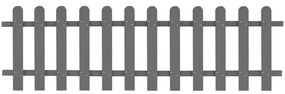 vidaXL Laťkový plot WPC 200 x 60 cm
