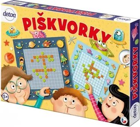 DETOA Hra Piškvorky / Oboustranný hrací plán / dřevěné kameny / od 5 l