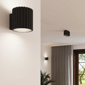 Stropní svítidlo Aura, 1x černé hliníkové stínítko, (10 cm)