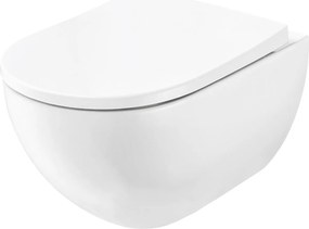 Geberit Acanto Závěsné WC se sedátkem, 34 × 35,5 × 51 cm, bez splachovacího kruhu