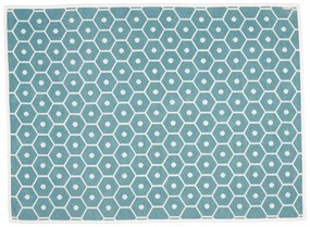Tyrkysová deka s příměsí vlny 140x180 cm Honey Turquoise – Pappelina
