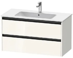 Duravit Ketho.2 - Umyvadlová skříňka 550x1010x480 mm, 2 zásuvky, lesklá bílá K25264022220000