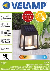 VELAMP LED solární světlo SL234