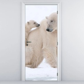 Fototapeta na dveře - Lední medvědi (95x205cm)