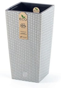 MAXIVA Květináč - RATO SQUARE Eco Wood, 29x29 cm Barva: bílá