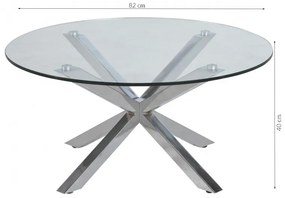 Konferenční stolek Heron chrom