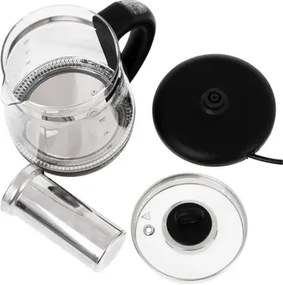 Adler AD 1299 černá / Rychlovarná konvice / 2200W / 1.5 L / sklo