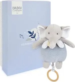 Doudou Plyšový slon hrající melodii 20 cm / od 0 měsíců