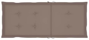 vidaXL Marketos Podušky na židli vysoké opěradlo 6 ks taupe 120x50x3 cm textil