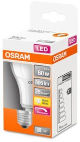 OSRAM LED žárovka E27 8,8W 827 Superstar matná dim