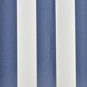 Náhradní plachta na markýzu modrá a bílá 300 x 250 cm polyesterová 141010