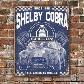 Plechová cedule Shelby - American Muscle 40 cm x 32 cm