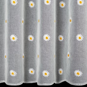 KRÁTKÁ ZÁCLONA NA POUTKÁCH BELLIS 150X40 CM KVĚTY