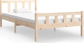 vidaXL Rám postele masivní dřevo 100 x 200 cm [810669] Barva: Šedá