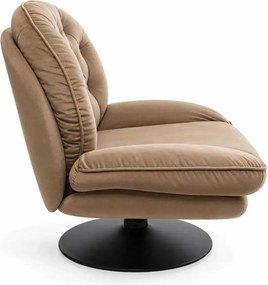 LuxuryForm DESIGN Relaxační otočné křeslo LUNA - latte