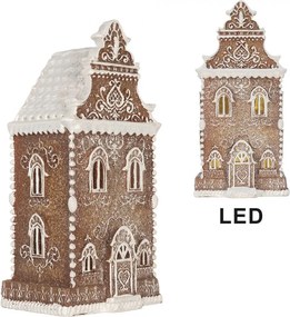 Perníkový LED domek Gingerbread Cotti - 17*15*35 cm