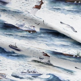 Perkálové bavlněné povlečení Volání moře - GOTS Velikost: 140 x 200 + 70 x 90