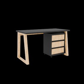 ADRK Furniture Stůl s kontejnerem Iwo I DE-Iwo-I-G+ART