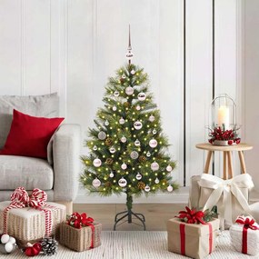 Umělý sklopný vánoční stromeček s kužely Zelená 120 cm 3395073