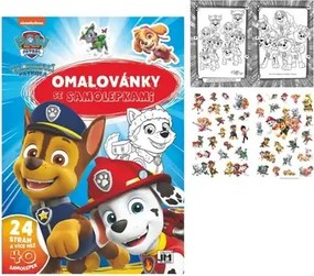 JIRI MODELS Omalovánky se samolepkami Tlapková patrola / 24 stran / 20