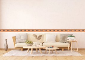 Samolepící bordura na zeď Kožený Pásek | 5 m x 13.8 cm | DWB8245