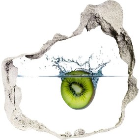 Wallmuralia Nálepka 3D díra na zeď Ovoce pod vodou 75x75 cm