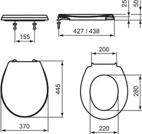 Ideal Standard  - WC sedátko | bílá