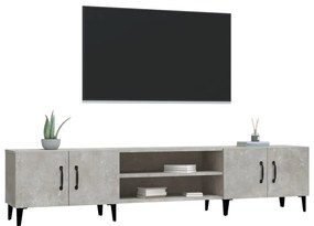 TV skříňka betonově šedá 180 x 31,5 x 40 cm kompozitní dřevo