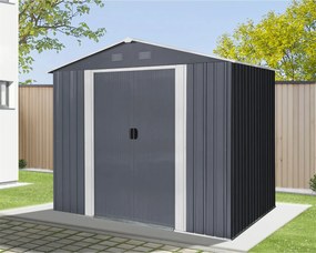 Riwall PRO RMSA 6x8 Anthracite - zahradní domek kovový 2,4 x 1,7 m se sedlovou střechou Antracit