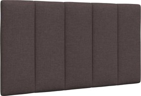 Rám postele bez matrace Hanko tmavě hnědá 90 x 190 cm textil 3310359