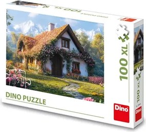 DINO Chata v údolí / 100 dílků / XL / od 5 let