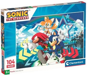 Clementoni - Puzzle 104 Sonic