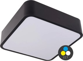 T-LED Černé LED stropní svítidlo hranaté 400x400mm 36W CCT 105448