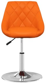 Petromila Jídelní židle oranžová umělá kůže