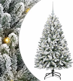 Umělý vánoční stromeček 120 cm 150 LED Teplá bílá PVC a ocel 3395733