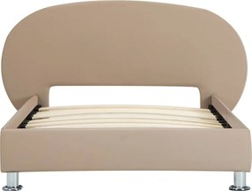 Rám postele cappuccino umělá kůže 100 x 200 cm 285421