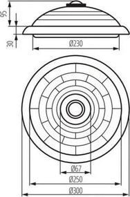 Svítidlo Kanlux FOGLER DL-240O E27 18120