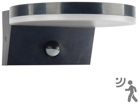 Polux LED Venkovní nástěnné svítidlo se senzorem TESA LED/10W/230V IP54 černá 324030